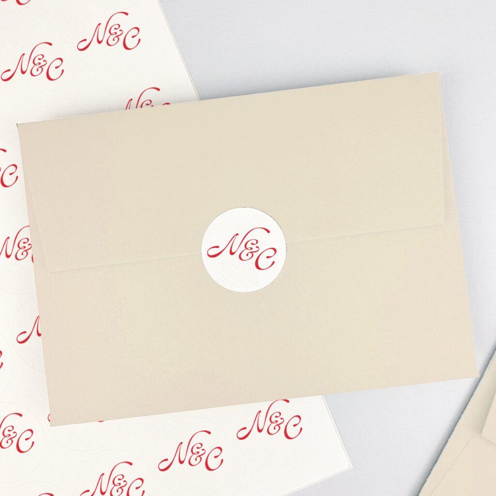 Nelly Envelope Seal Stickers - Pure Invitation Wedding Invites